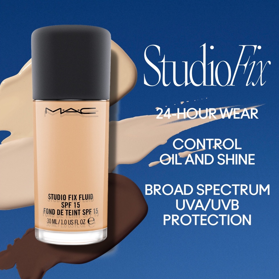 Mac Studio Fix Fluid Spf 15 Foundation 30mL. NC15 NC20 N12 N18 | Shopee ...