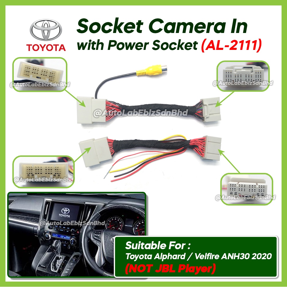 Socket Camera In 360 with Power Socket Toyota Alphard / Vellfire ANH30 ...