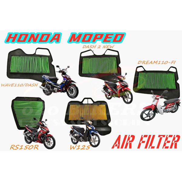 AIR FILTER AIR CLEANER STANDARD ORIGINAL HONDA WAVE 110 WAVE110 WAVE125 ...