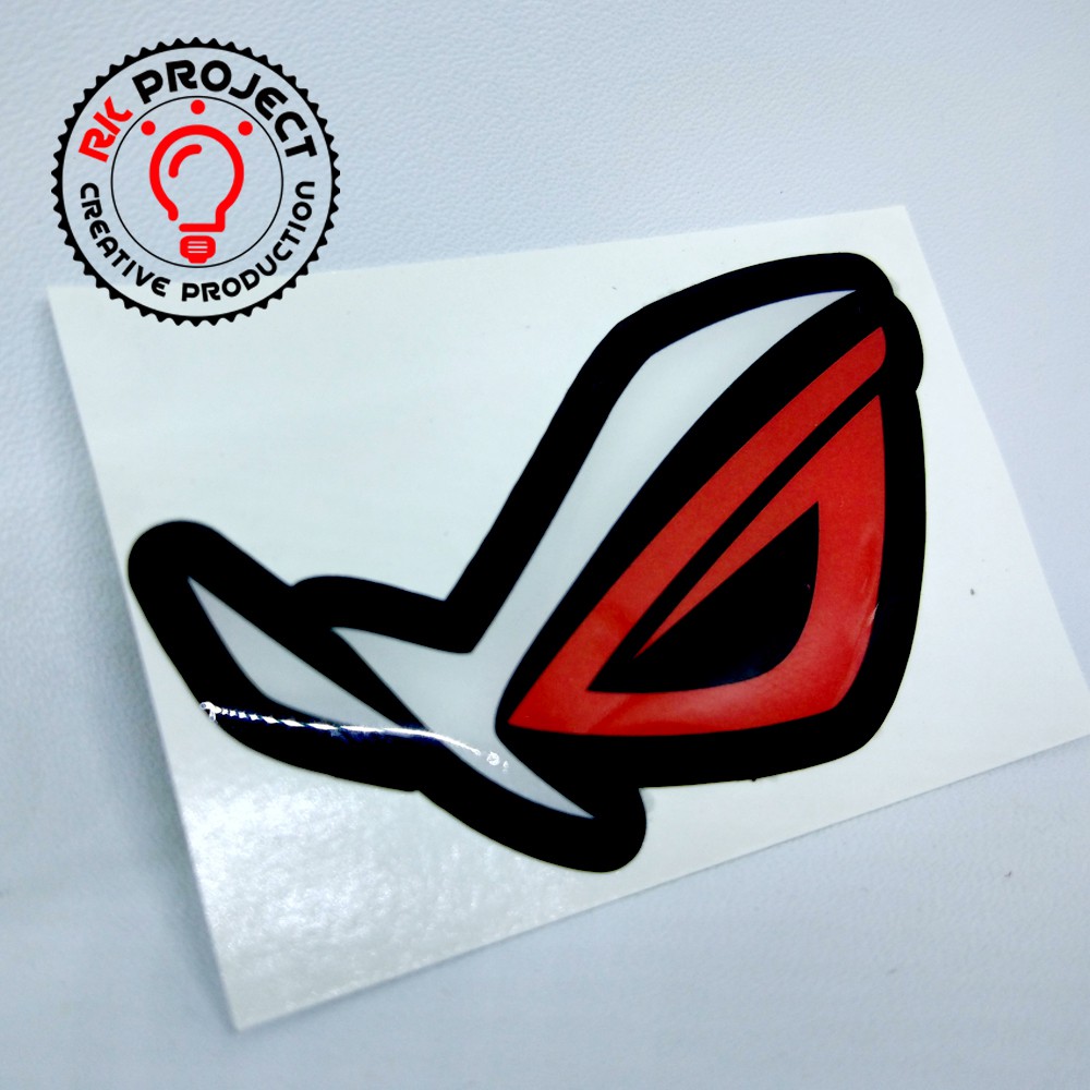Asus ROG LOGO Sticker Embossed Flexible Resin Emblems | Shopee Malaysia