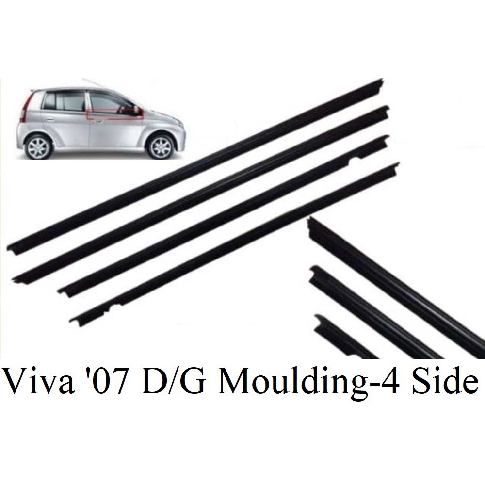 VIVA Door Glass Outer Moulding (Sell in pc, 4 size) | Shopee Malaysia