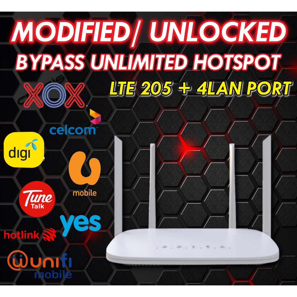 【MY Ready Stock 】🔥Modified Bypass Unlimited Hotspot🔥 New LTE205 ... 【MY Ready Stock 】🔥Modified Bypass Unlimited Hotspot🔥 New LTE205 ...