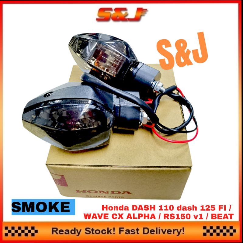 RS150 W110 CX110 ALPHA DASH SIGNAL LIGHT SMOKE / CLEAR HONDA CX RS150 RS150 V2 BEAT V1 FRONT ...