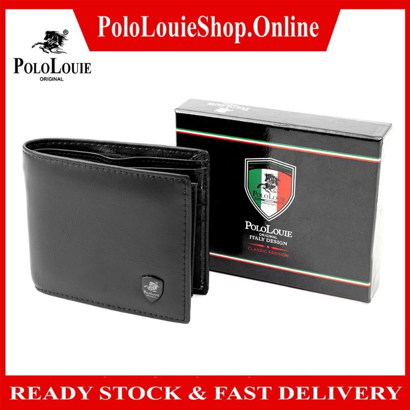 Original Polo Louie Men's Premium Genuine Cow Leather Short Wallet ...