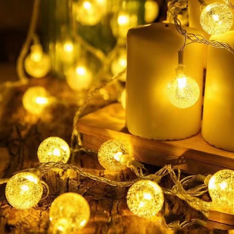 Lampu 3M 6M 10M LED Ball String Light Decoration Home Decor LED For ...