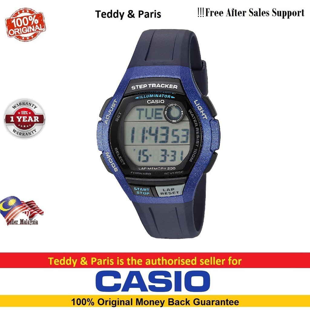 Casio WS-2000H-2AV Databank Digital Youth Combination Black Resin Watch ...