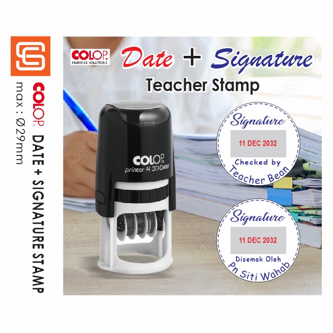 COLOP R30D TEACHER DATE STAMP | Shopee Malaysia