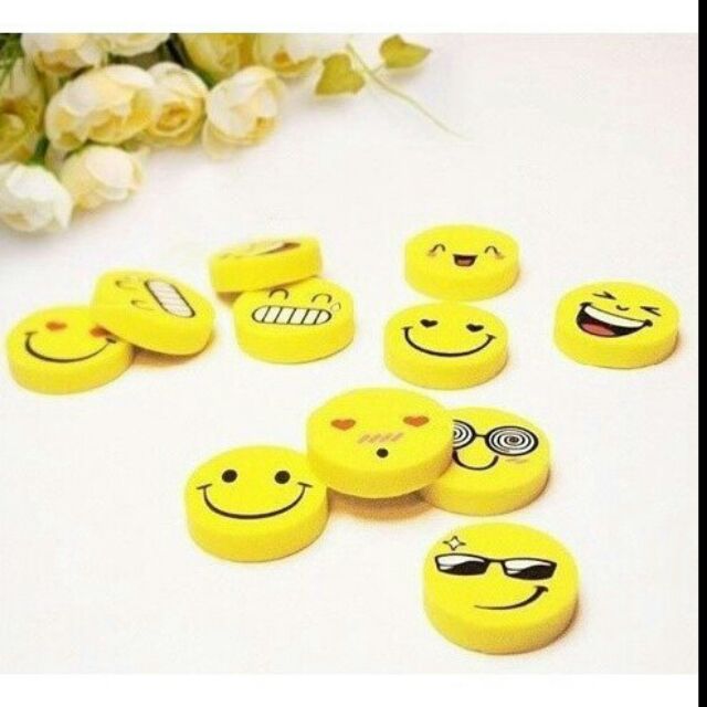 🌋 RAYA SALE 🌋 EMOJI ERASER RANDOM CUTE FACE | Shopee Malaysia