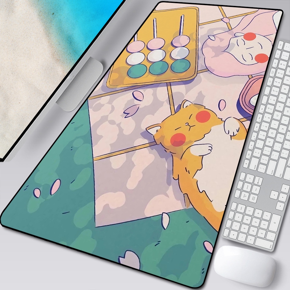 Large Anime Pink Mousepad Gamer Cute Kawaii XXL Gaming Mouse Pad Rubber ...
