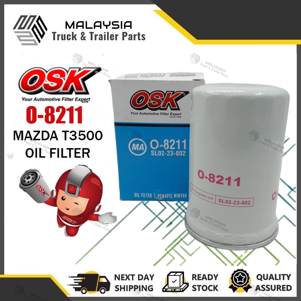 OSK O-8211 OIL FILTER MAZDA T3500 (SL02-23-802) | Shopee Malaysia