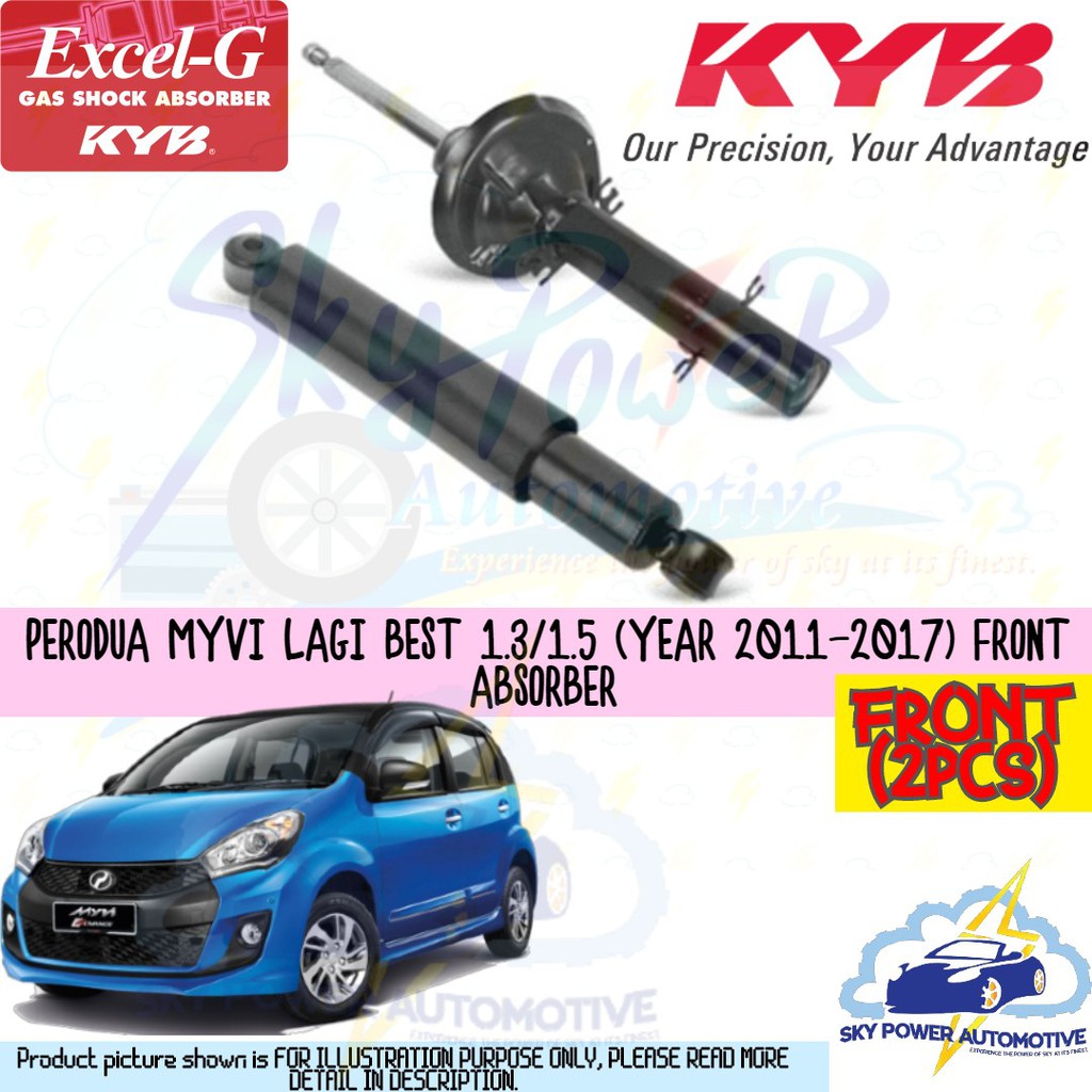 PERODUA MYVI LAGI BEST 1.3/1.5 (YEAR 2011-2017) (D54T) KAYABA (KYB) EXCEL-G GAS SHOCK ABSORBER ...