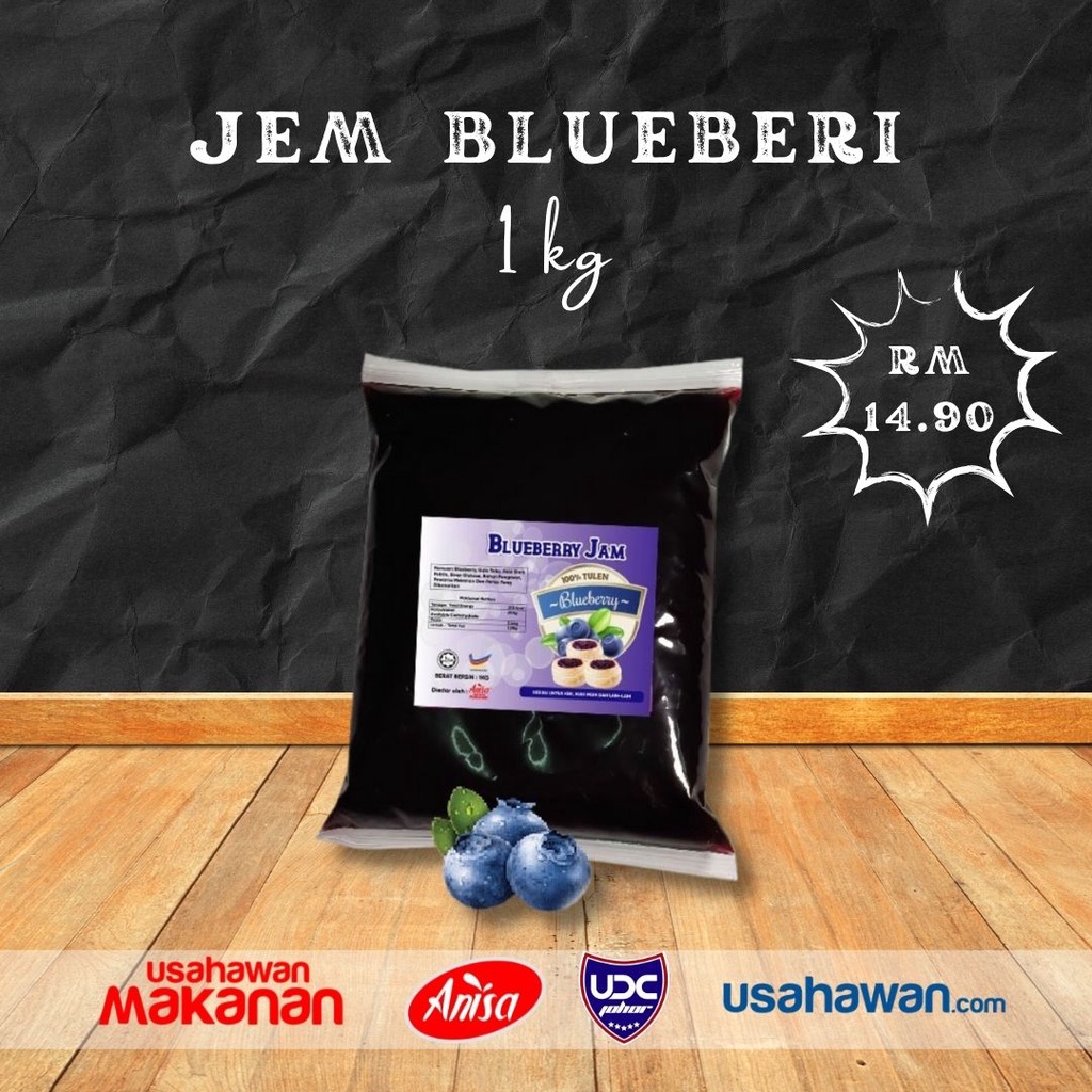 [READY STOCK] JEM PERISA BLUEBERRY 1KG (JMP001) | Shopee Malaysia