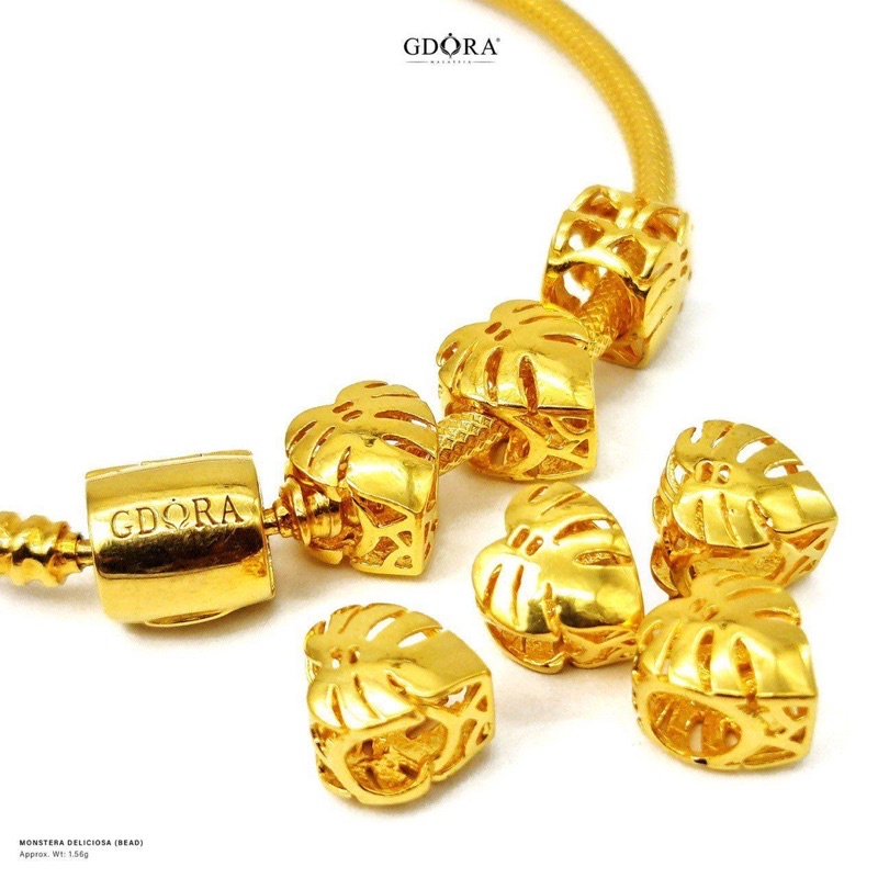 Niza Dora Gold Gdora Monstera Deliciosa Bead | Shopee Malaysia