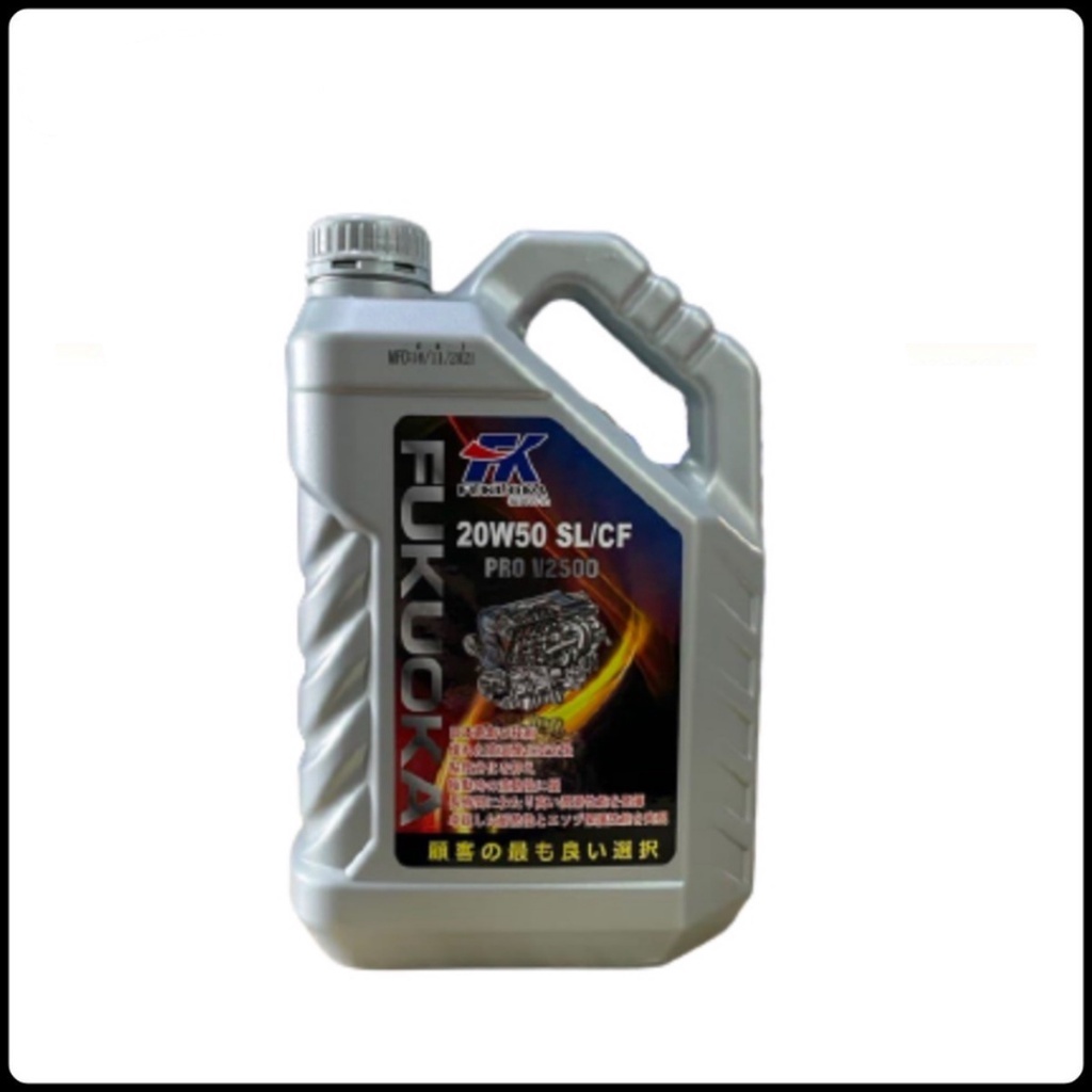 FK Fukuoka Engine Oil - 10W30 3Liter / 20W50 4Liter / 15W40 4Liter ...
