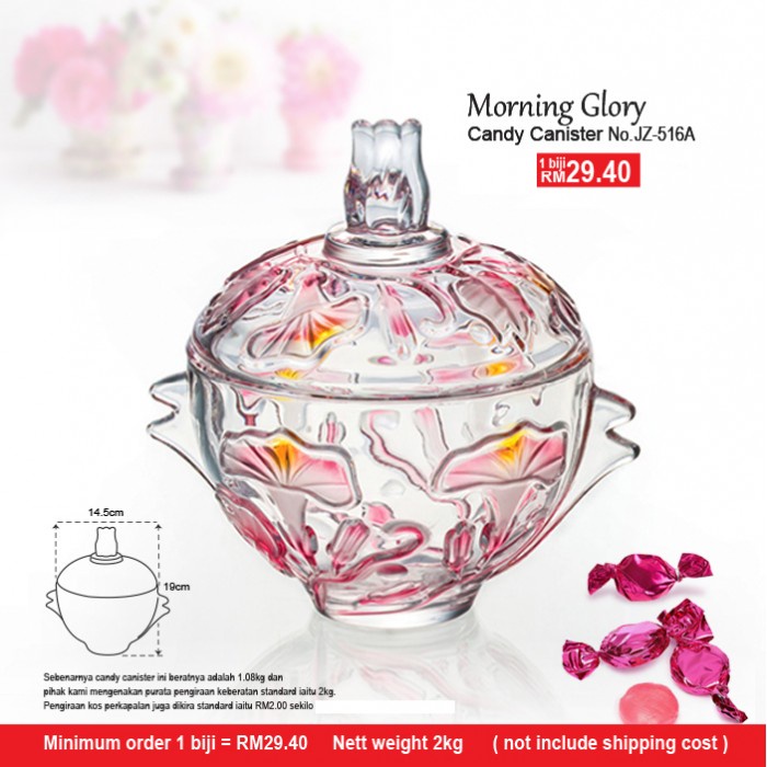 Morning Glory Candy Canister | Shopee Malaysia