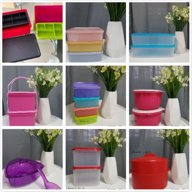 Tuppeware Lelong - Freezer Mate | Jumbo goodie box | Squre Round ...