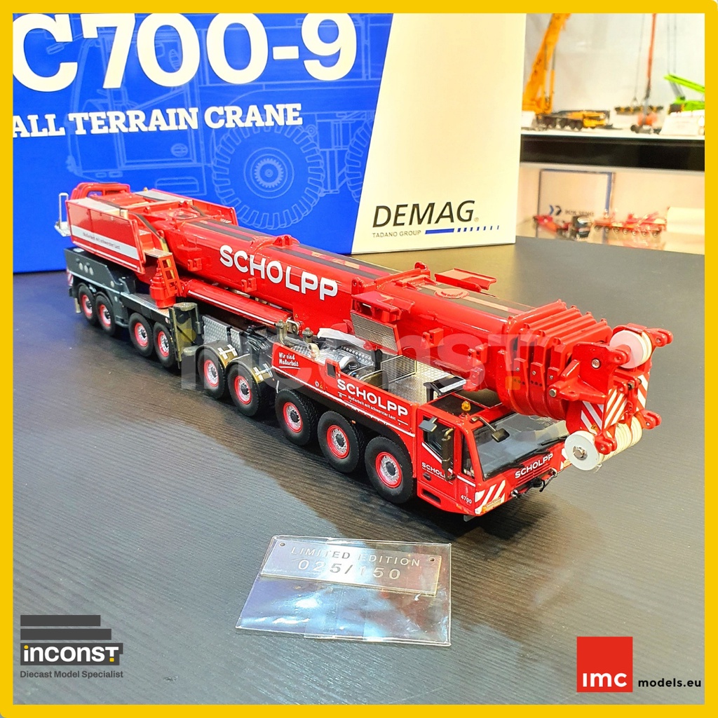 IMC Models Scholpp Demag AC 700-9 Mobile Crane Model Diecast Scale 1/50 ...