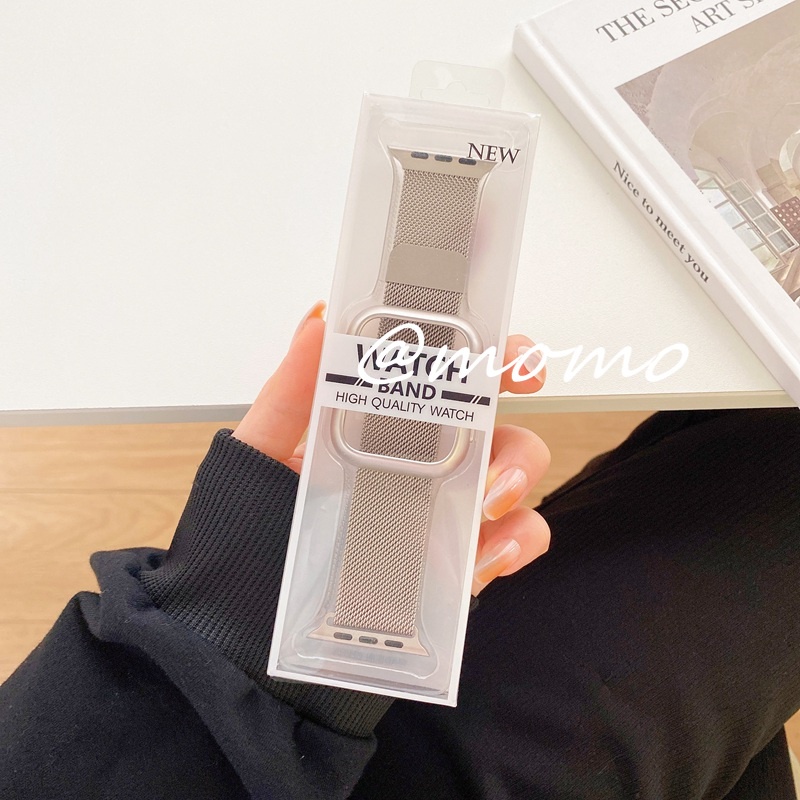 Starlight 2 in 1 Suit Stainless Steel Strap and Case for iWatch Series ...