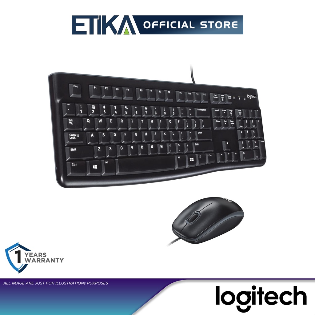 Logitech MK120 | Classic Desktop Keyboard + Mouse Combo | 920-002586 ...