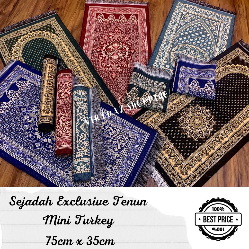 Sejadah Exclusive Mini Turkey 75cm x 35cm Sejadah Doorgift Sejadah Muka ...