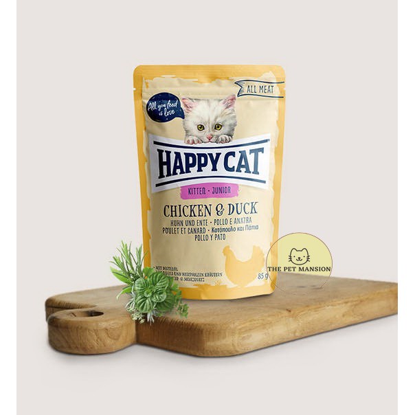 Happy Cat Kitten/Junior Wetfood Chicken & Duck (85g) | Shopee Malaysia