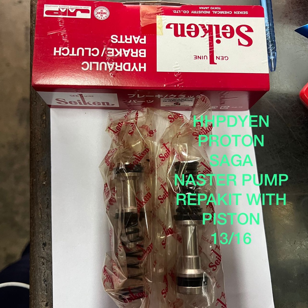 PROTON SAGA BRAKE MASTER PUMP REPAIR KIT WITH PISTON 13/16 [1SET] READY ...