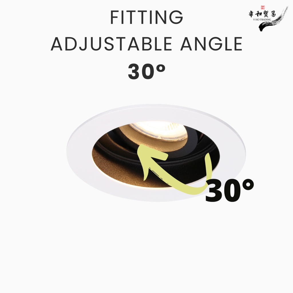 [VHO] LED Adjustable Spot Light/ Eyeball (Round), 7W 3000k|4000k|6000K ...