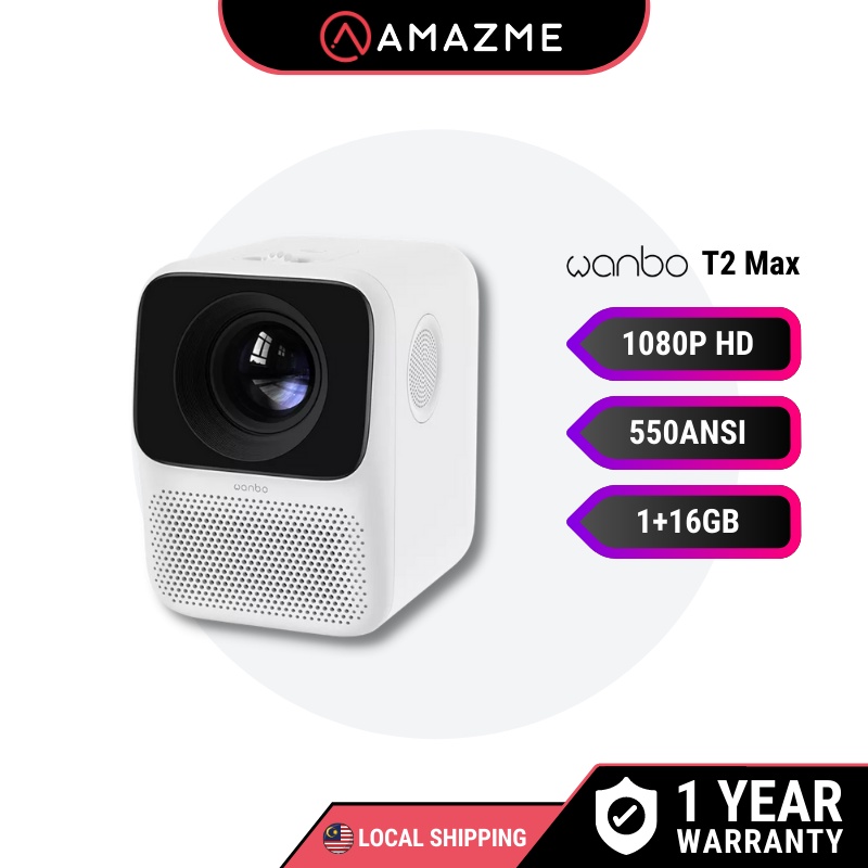 Wanbo T2 Free / T2 Max / T6 Max Smart Portable Mini Projector Full HD ...