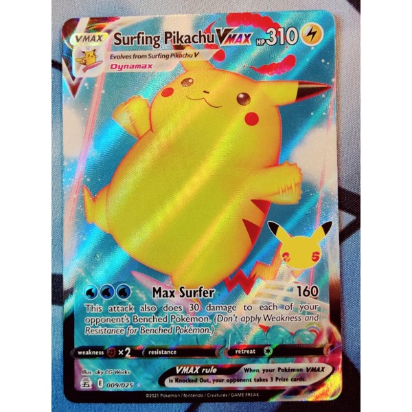 Surfing Pikachu VMAX 25th Celebration | Shopee Malaysia