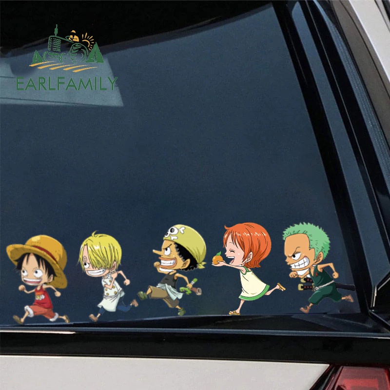 EARLFAMILY 13cm One Piece Running Car Stickers Anime Interesting ...