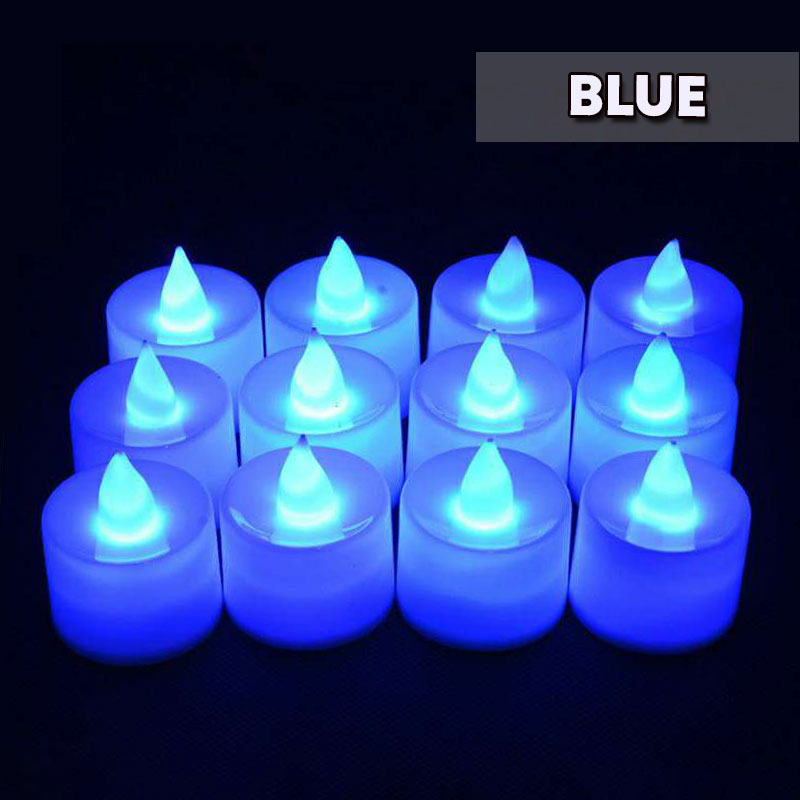 𝗙𝗥𝗘𝗘 𝗕𝗔𝗧𝗧𝗘𝗥𝗬 𝗫𝟮 》 Flicker Flameless Smokeless Romantic Mini LED Candle ...