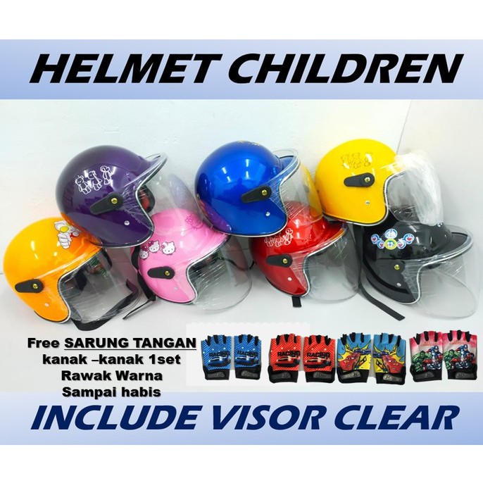 New Arrival Helmet Motorcycle for Kid 2-5 years old Half Face Plain ...