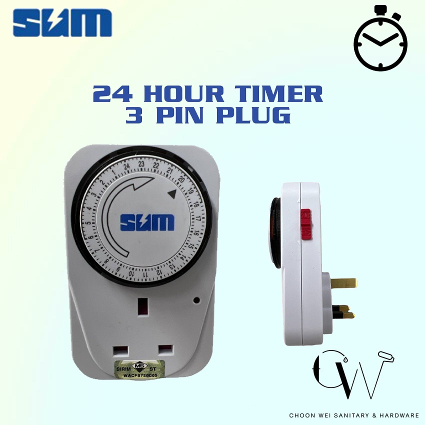Original Programmer Timer 13A SOCKET Digital Timer 24hour 0024 SUM SIRIM sirim | Shopee Malaysia