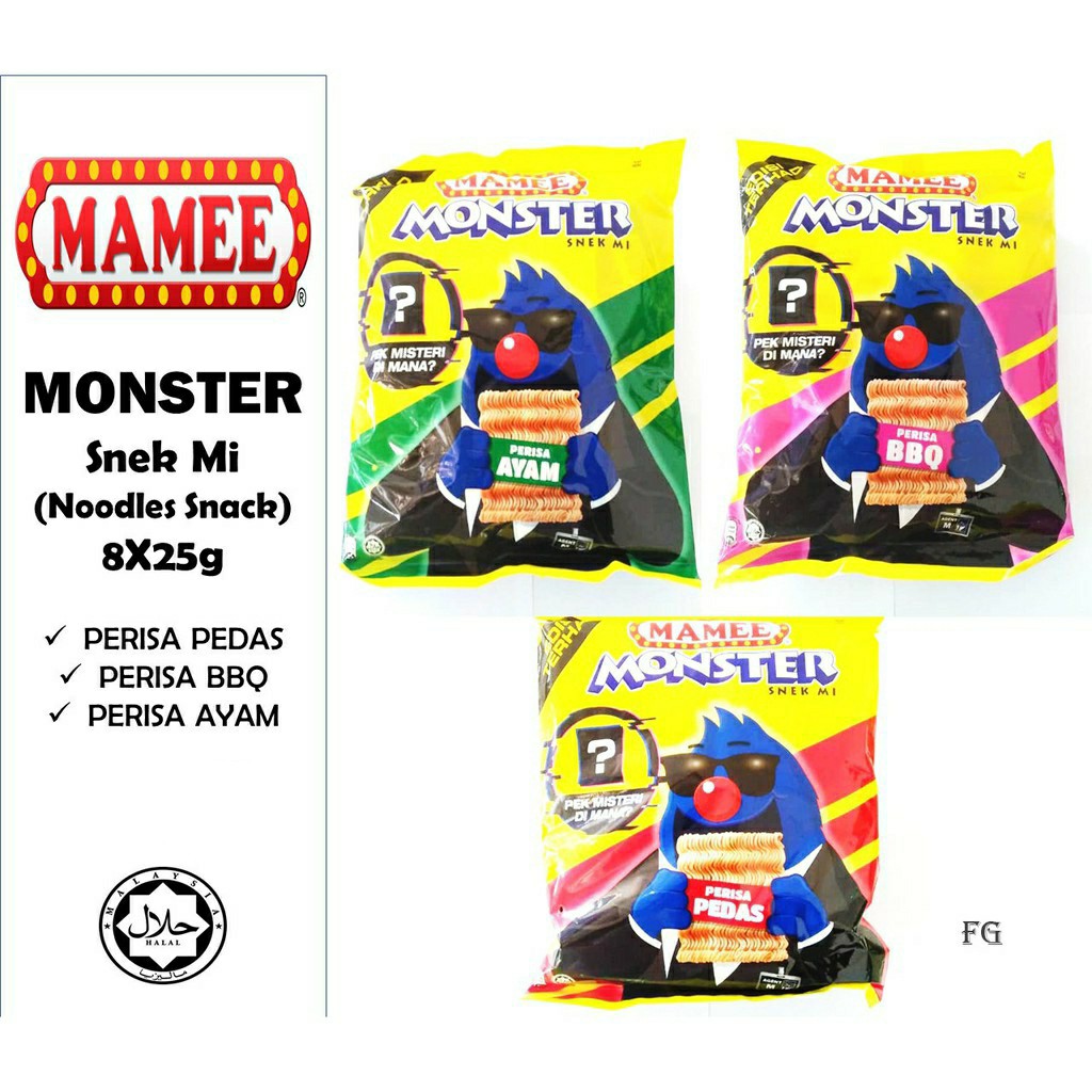 Mamee Monster Family Pack 8 x 25g | Shopee Malaysia