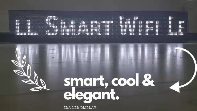 LED Display Sign Board (White Light) Mobile App Wifi Outdoor Running ...