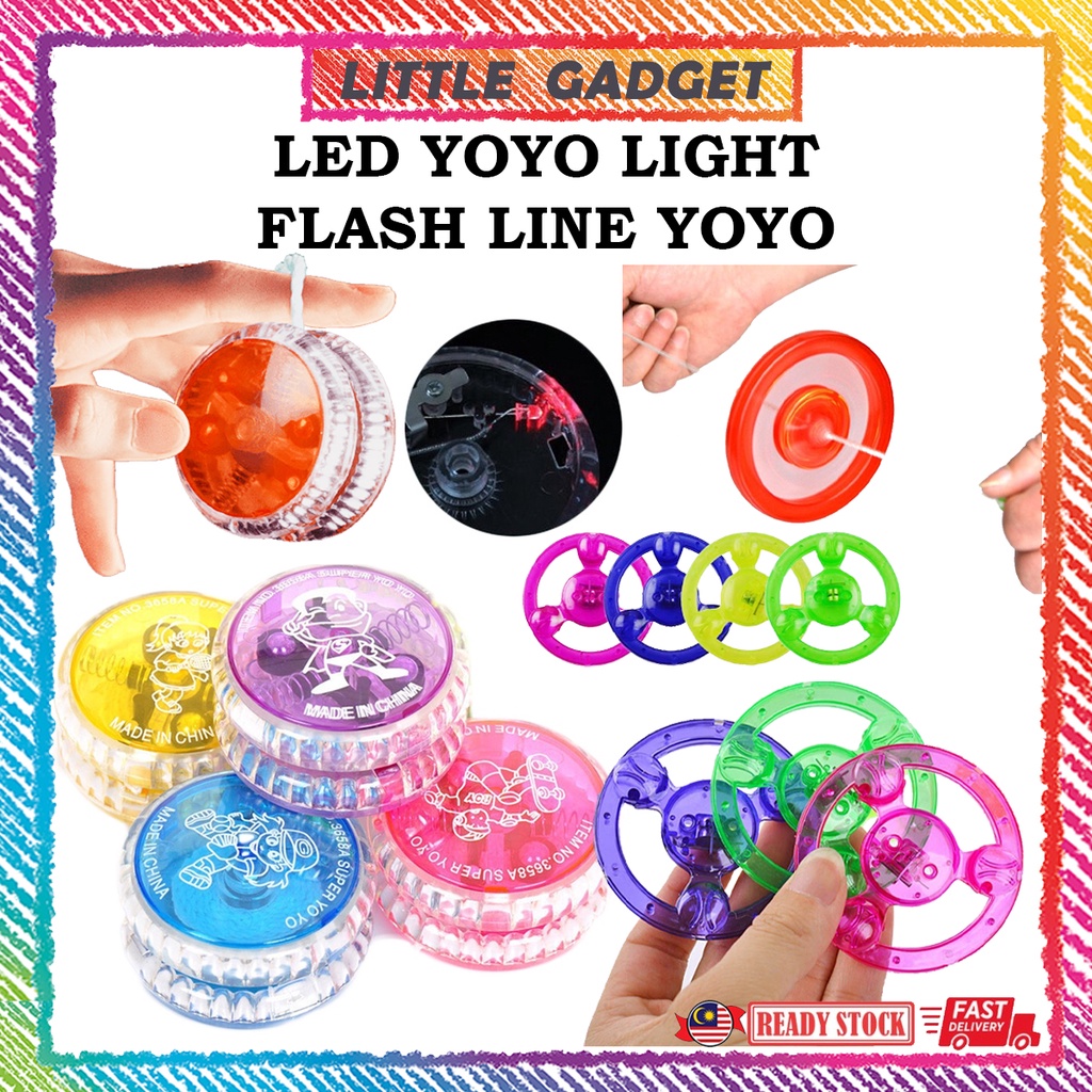 LED Light YoYo Toy 悠悠球 Luminous Yoyo Kids String Control Creative Hobby ...