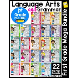 language arts and grammar worksheet 1st grade 22 bundles 700++ pages ...