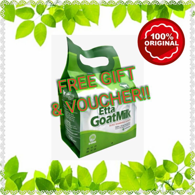 Etta Goat Milk EGM HNI HPAI Goat Milk (Contents 10 Sachets) | Shopee ...
