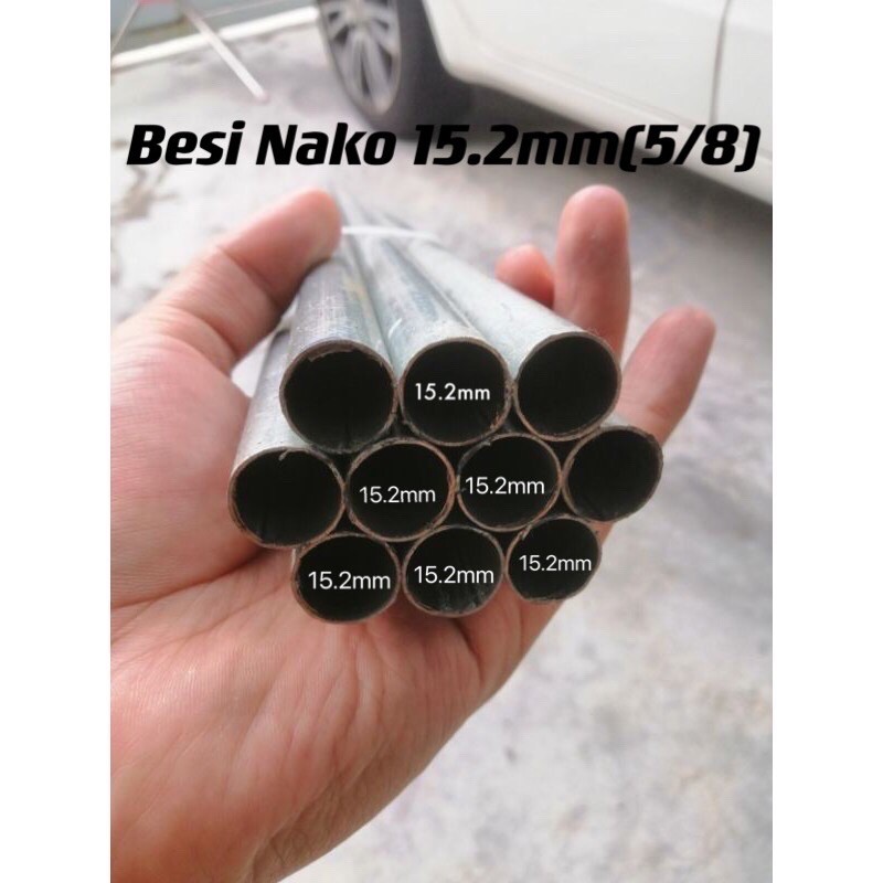 (5/8)15.2mm x 5ft+/-(59”-60”) Besi Nako /Naco Steel/ Besi Bulat Nako ...