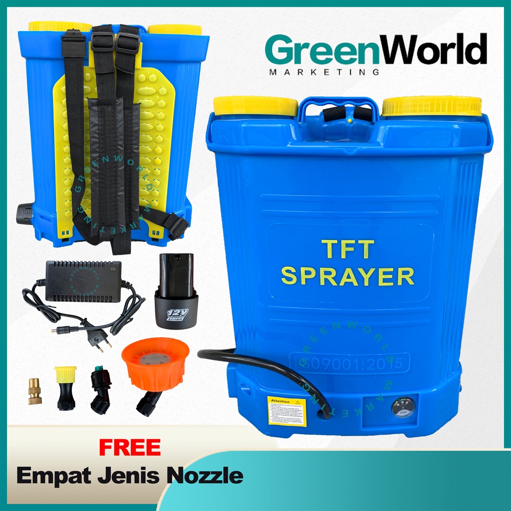 TFT HEAVY 16 Liter Sprayer Battery Pump Portable Rechargeable Knapsack ...