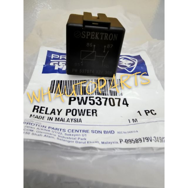 100% ORIGINAL PROTON SAGA BLM PERSONA 12V 30A (4PIN) STARTER RELAY ...
