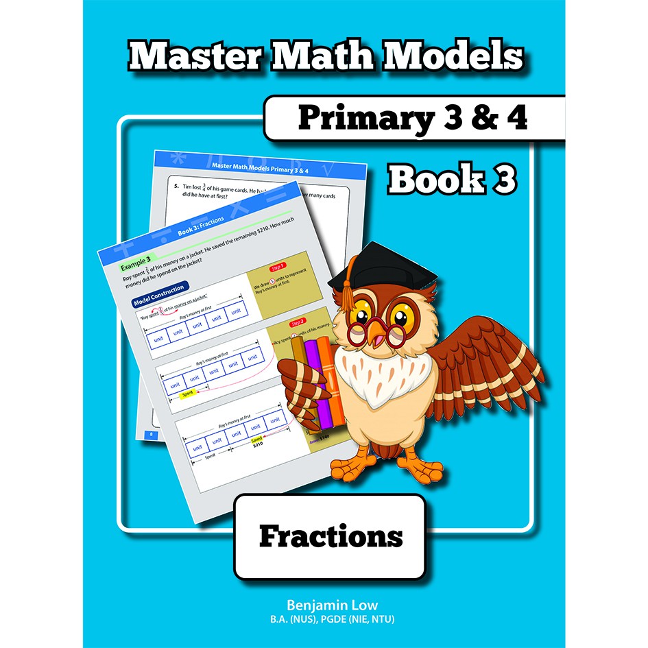 Master Math Models Primary 3 & 4 Book 3 – Fractions | Mathematics model ...