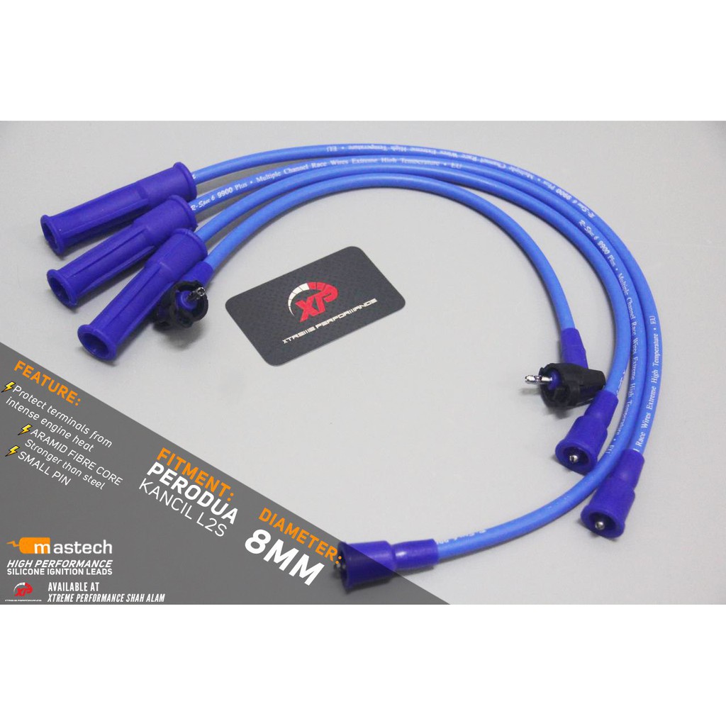 CABLE PLUG PERODUA KANCIL 660 850 L2S 8MM MASTECH BLACK | Shopee Malaysia