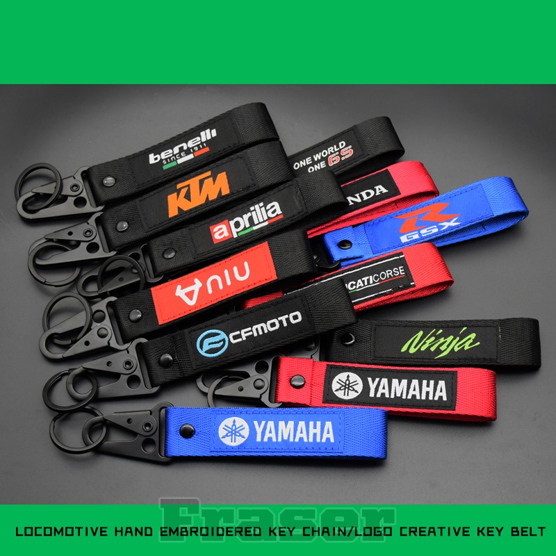 [Anti-Lost] Keychian with Free Number tag Biker Motorcycle Brand Letter ...