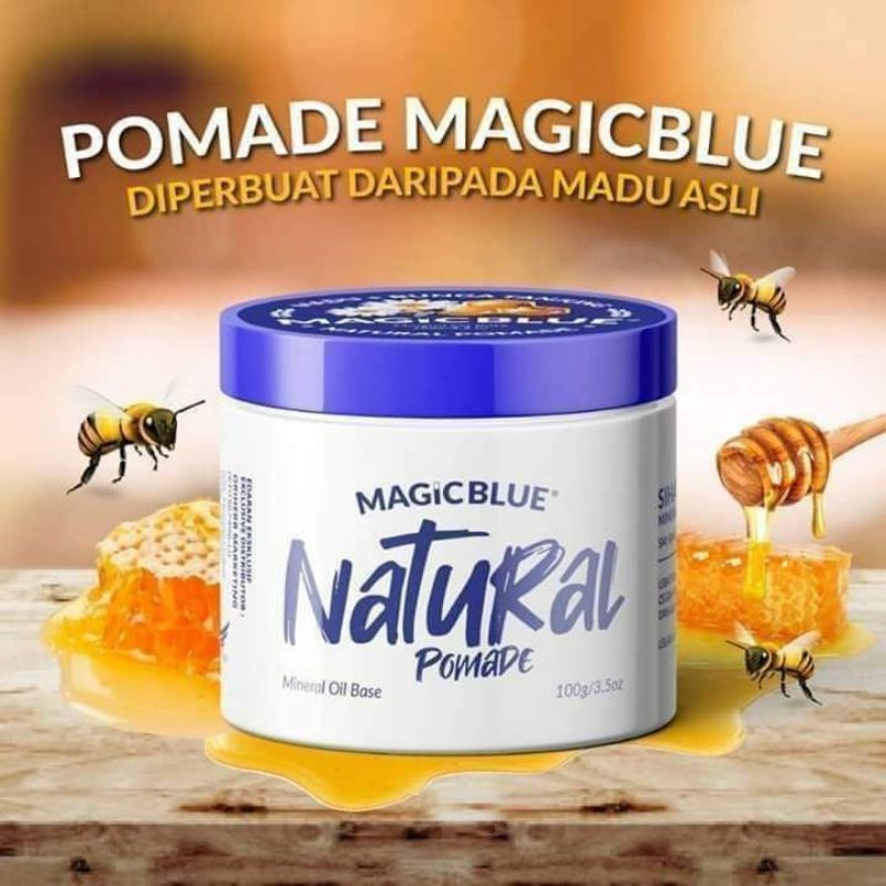 Pomade Natural Magic Blue Pomade Wangi Tak Pening Kepala Rambut Makin ...