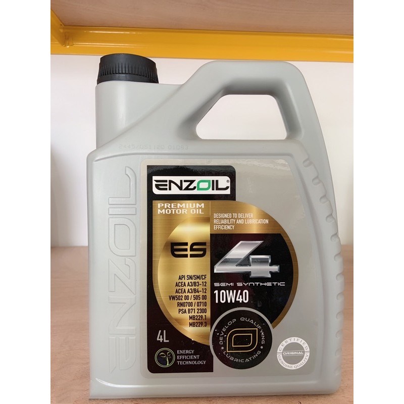 Enzoil 10W40 ES 4 Engine Oil 4L | Shopee Malaysia