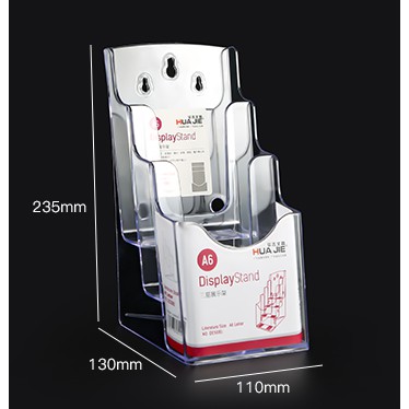Acrylic Display Stand A4 A5 A6 Brochure Paper Menu Holder for Table ...