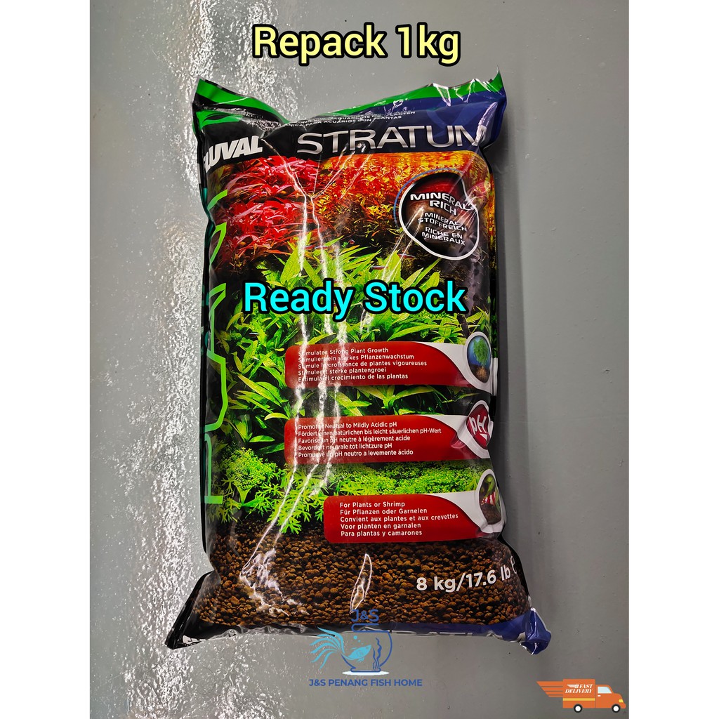 【Ready Stock】Fluval Plant and Shrimp Stratum/Aquatic Soil – Repack 1kg ...