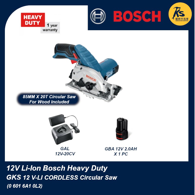 BOSCH 12V Cordless GKS 12V-LI Circular Saw Professional ( 0 601 6A1 0L2 ...