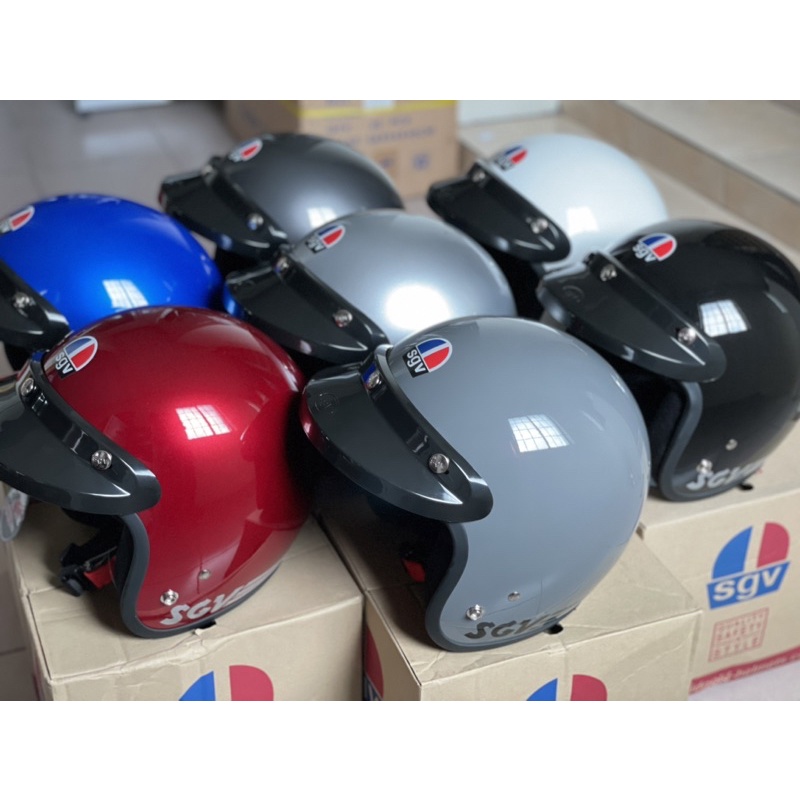 SGV-99 NEW STD HELMET (3 BUTTON VISOR) | Shopee Malaysia
